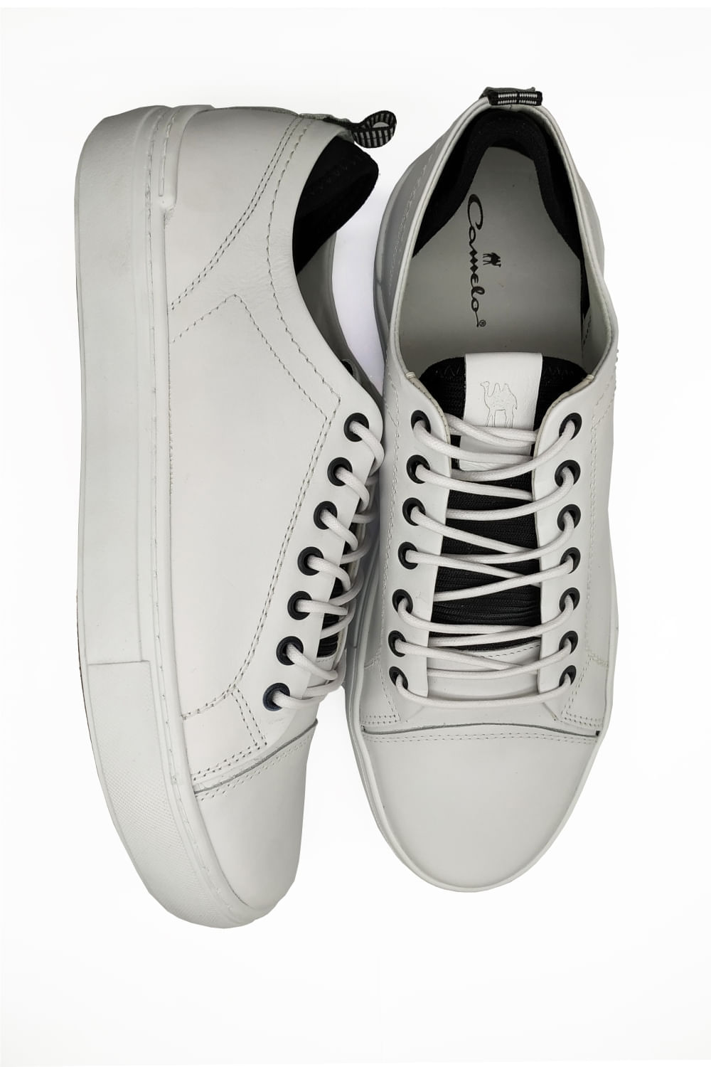 Sapatênis Couro Branco - CAASP Shop