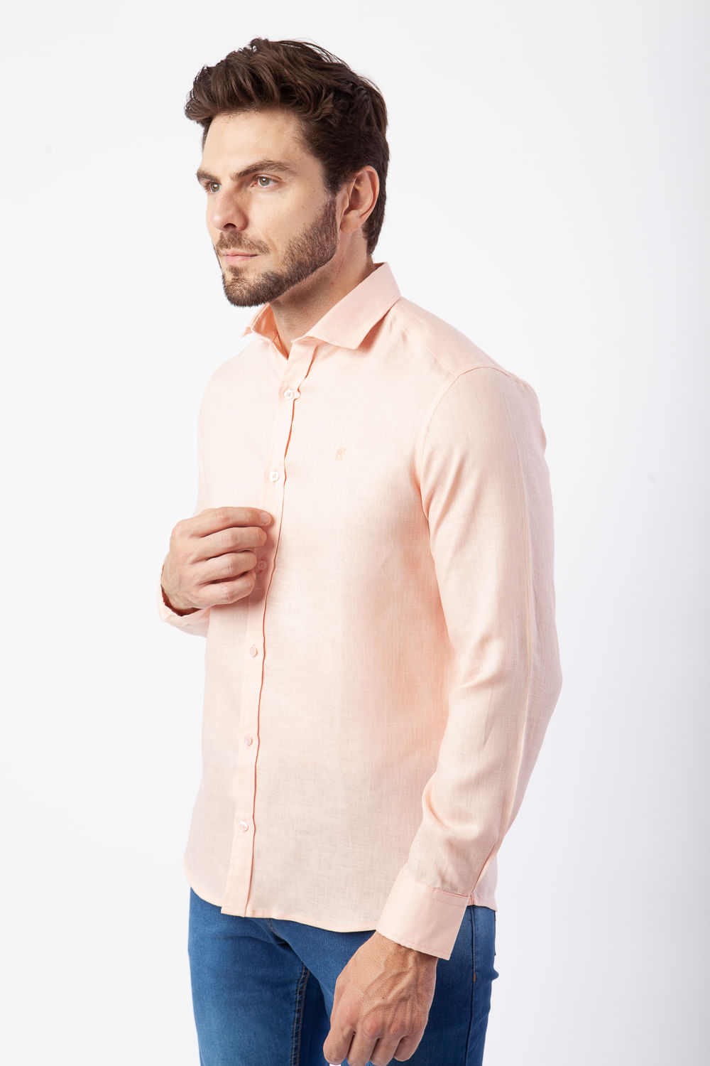 Camisa linho Bege - CAASP Shop