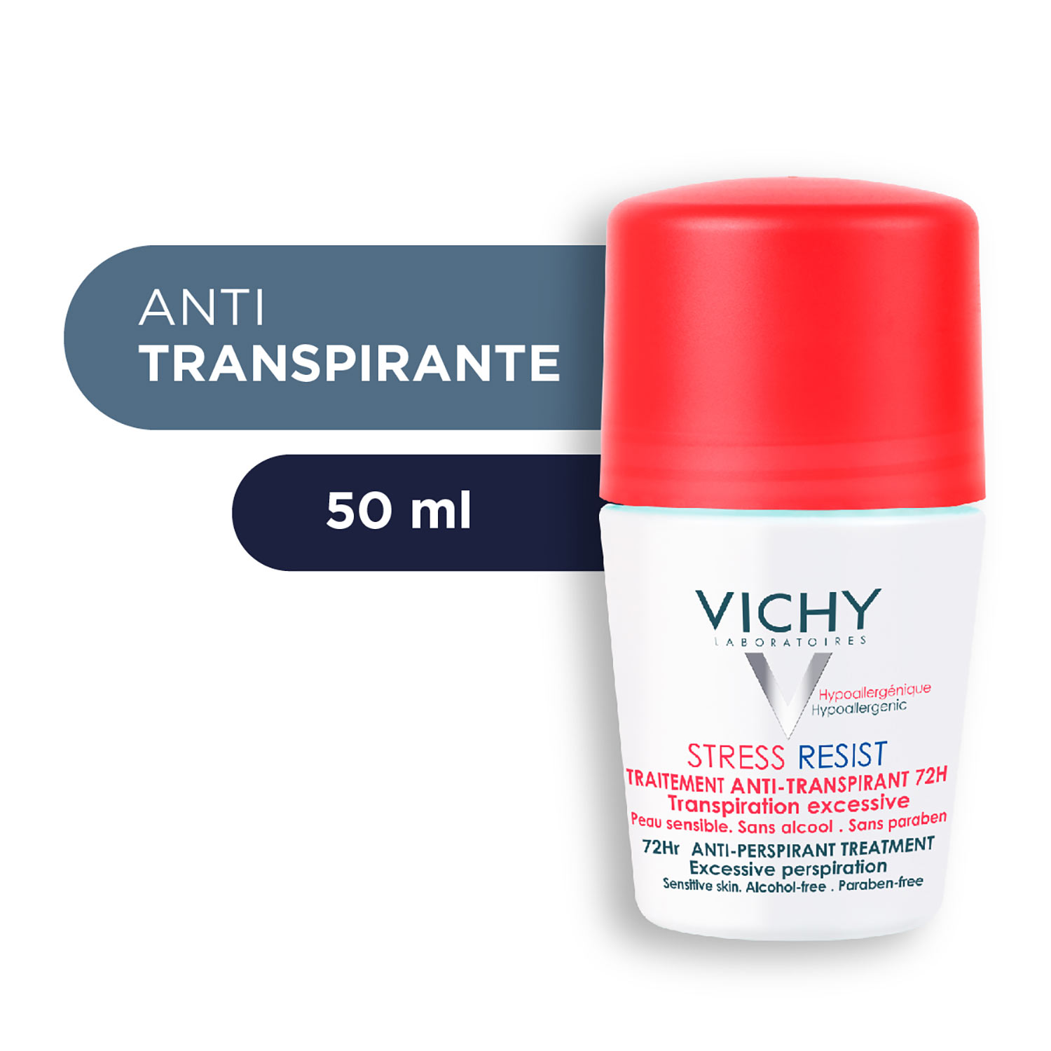 Vichy Desodorante Roll On 72H Stress Resist 50ML - CAASP Shop