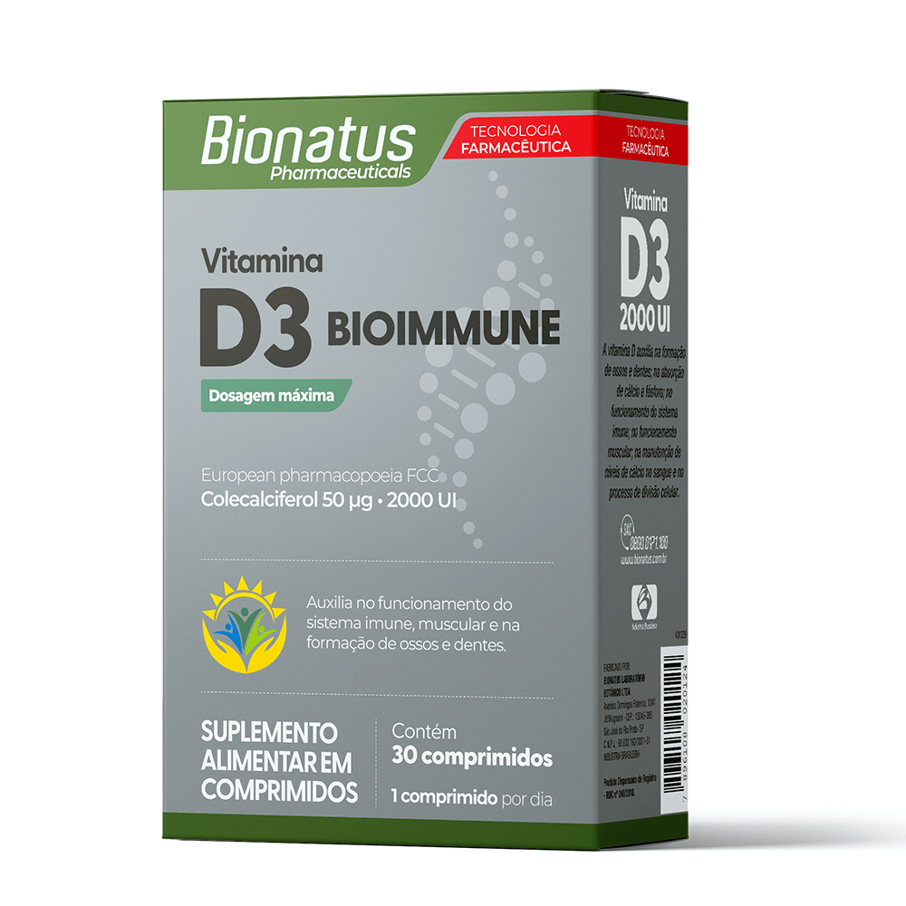 Vitamina D3 Bioimmune Bionatus 30CAP - CAASP Shop