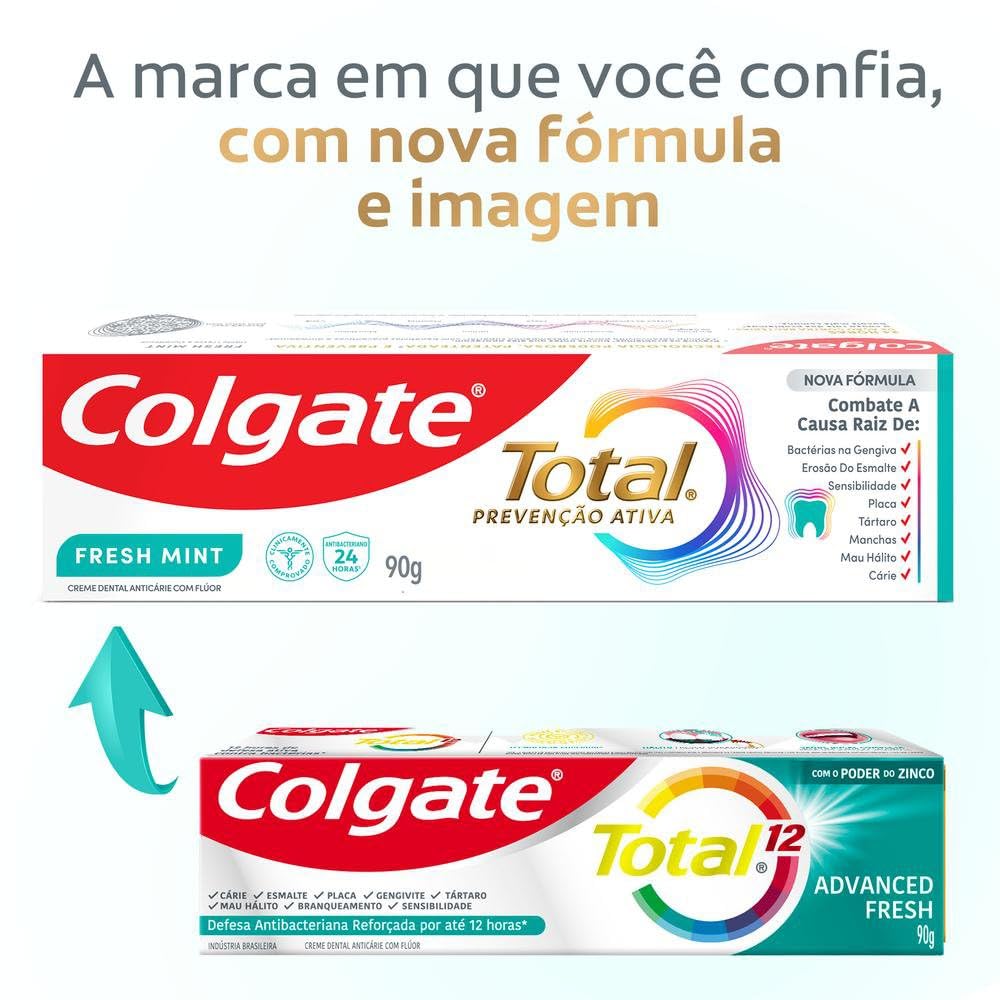 Gel Dental Colgate Total 12 Advanced Fresh 90G - CAASP Shop
